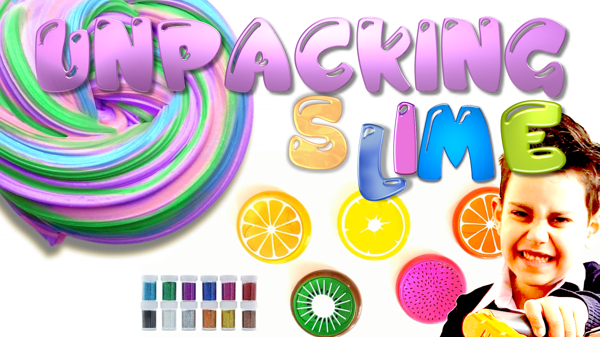 ARIAN OPENING COLORFUL SLIME BOXES WHILE LEARNING COLORS & COUNTING ...