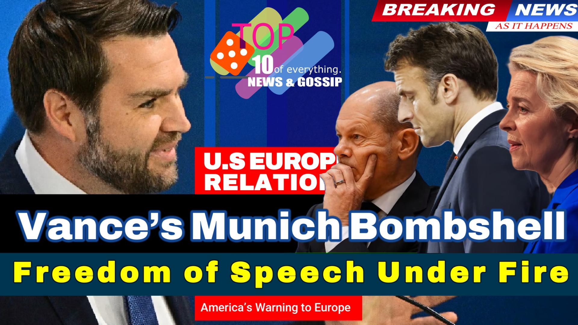 Europe’s Wake-Up Call - J.D. Vance’s Munich Bombshell ~ Gigglesinclick.com